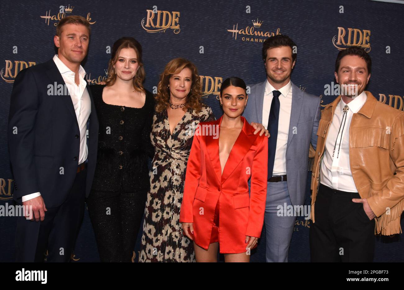 West Hollywood, California, USA 21st March 2023 (L-R) Actor Tyler Jacob ...