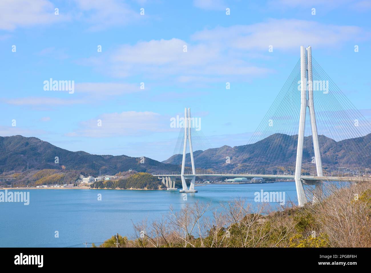 Ikuchi Bridge, Onomichi City, Hiroshima Prefecture, Japan Stock Photo ...