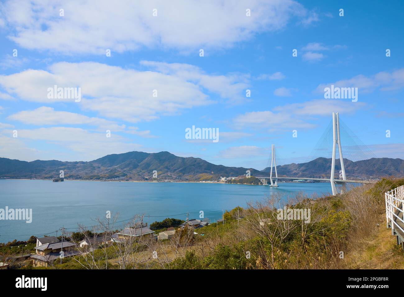 Ikuchi Bridge, Onomichi City, Hiroshima Prefecture, Japan Stock Photo ...