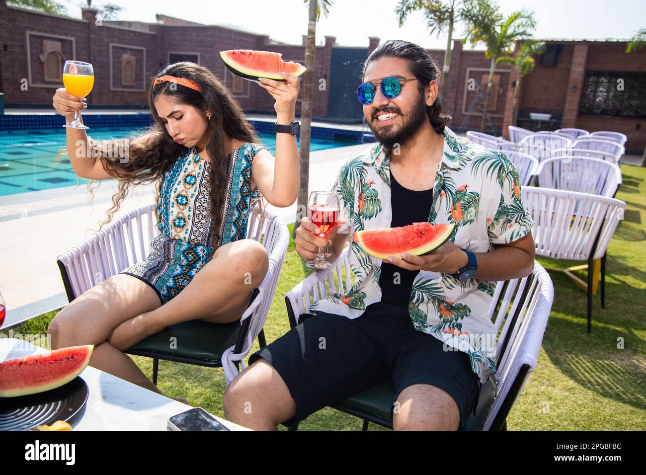 Happy indian family at restaurant hi-res stock photography and images ...