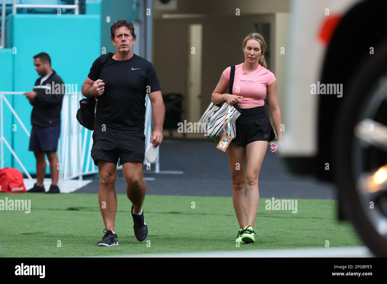 MIAMI GARDENS, FLORIDA - MARCH 21: Danielle Collins during practice on ...