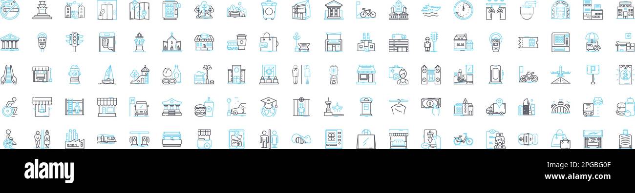 Smart city vector line icons set. Smart, City, Intelligent, Sustainable ... Smart city vector line icons set. Smart, City, Intelligent, Sustainable ...