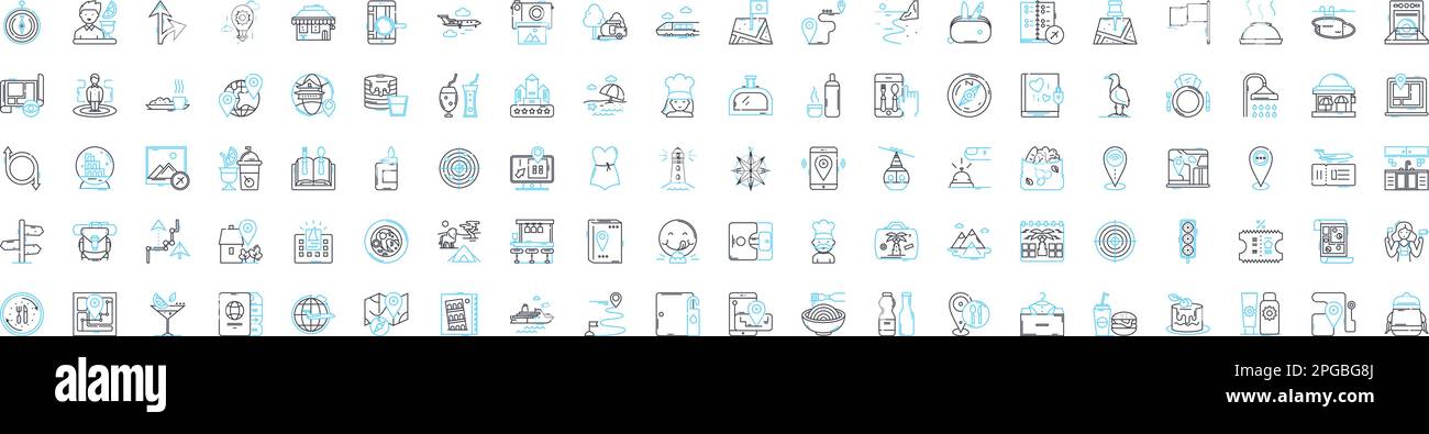Navigation and delivery vector line icons set. Navigation, Delivery ...
