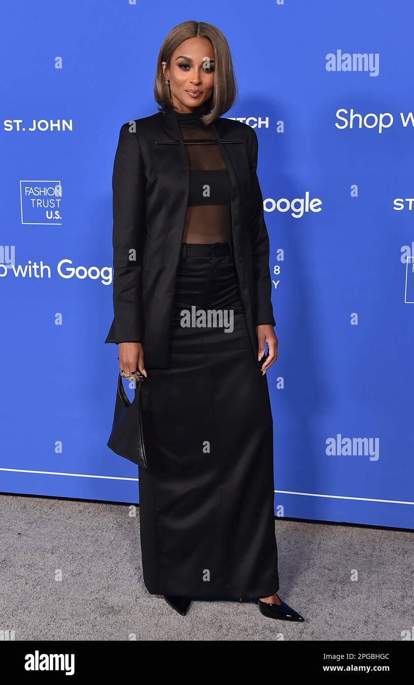 Hollywood, CA.21/03/2023, Ciara arriving at the Fashion Trust US Awards ...