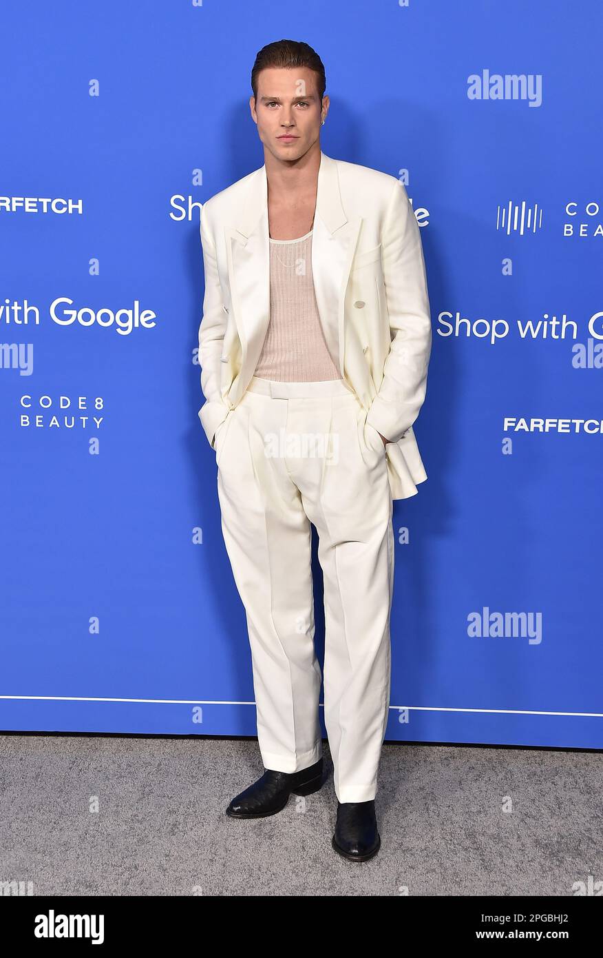 Hollywood, CA.21/03/2023, Matthew Nosza arriving at the Fashion Trust ...