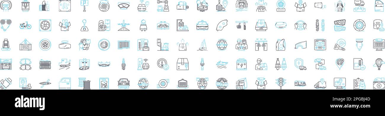 Online Delivery vector line icons set. Delivery, Online, eDelivery, Buy ...