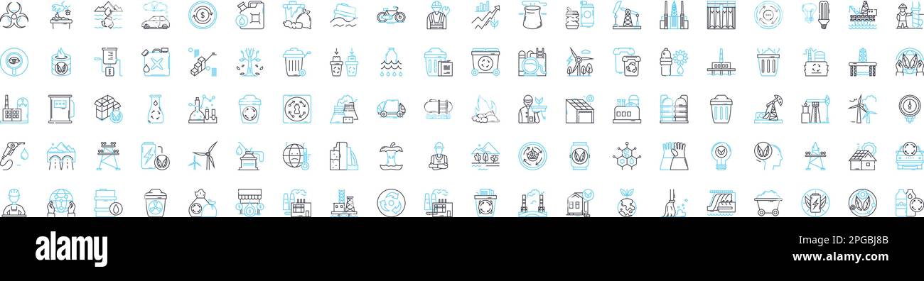 Smart energy management vector line icons set. Smart, Energy ...