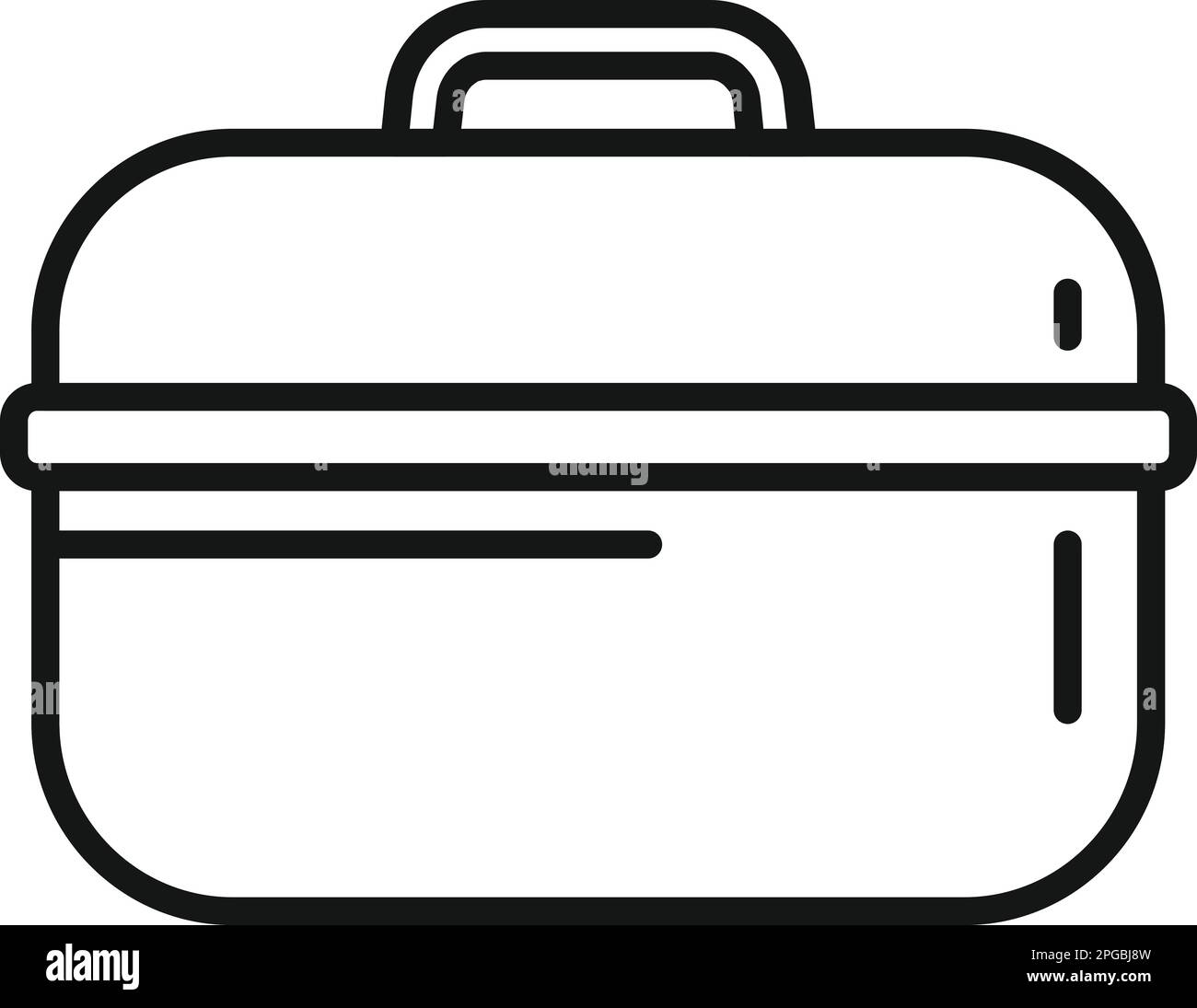 Food tray icon outline vector. Lunch box. Nutrition dinner Stock Vector ...