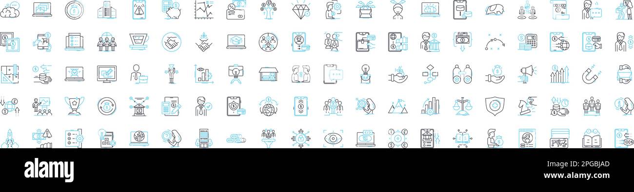 Tech business vector line icons set. Tech, Business, Software ... Tech business vector line icons set. Tech, Business, Software ...