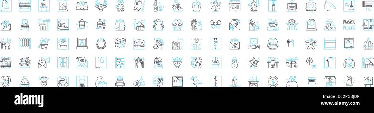 Decorating vector line icons set. Paint, Wallpaper, Furnishings ... Decorating vector line icons set. Paint, Wallpaper, Furnishings ...