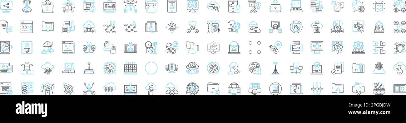 Cloud future vector line icons set. Cloud, Future, Computing, AI, IoT ... Cloud future vector line icons set. Cloud, Future, Computing, AI, IoT ...