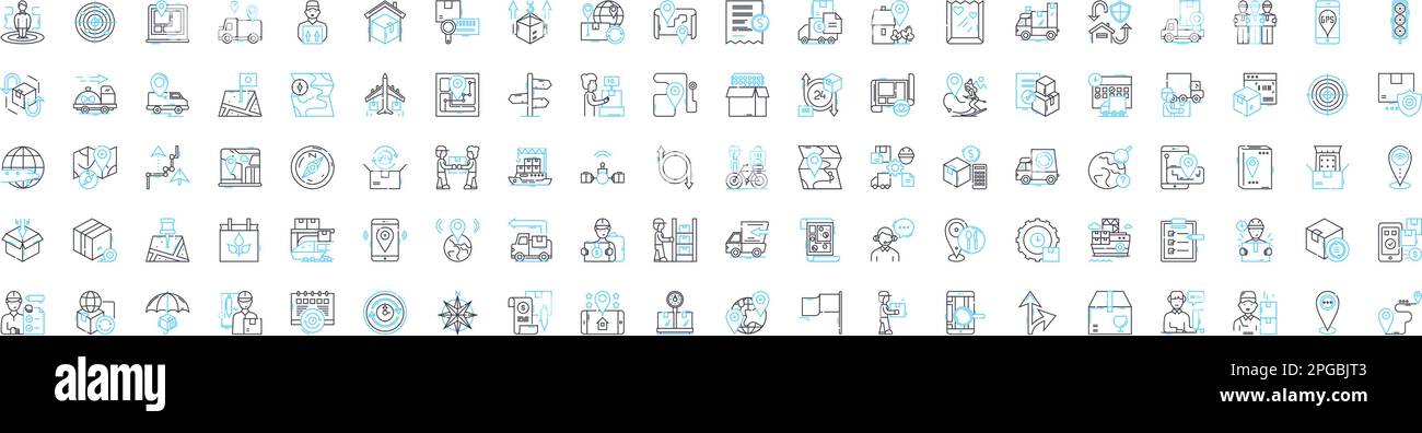 Road map vector line icons set. Route, Map, Path, Trace, Guide ...
