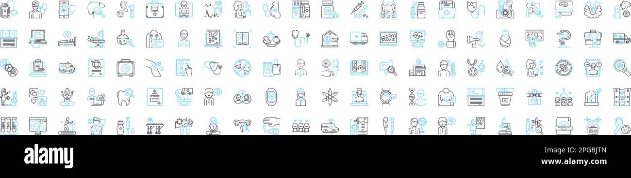 Hospital vector line icons set. Hospital, Medical, Care, Treatment ...