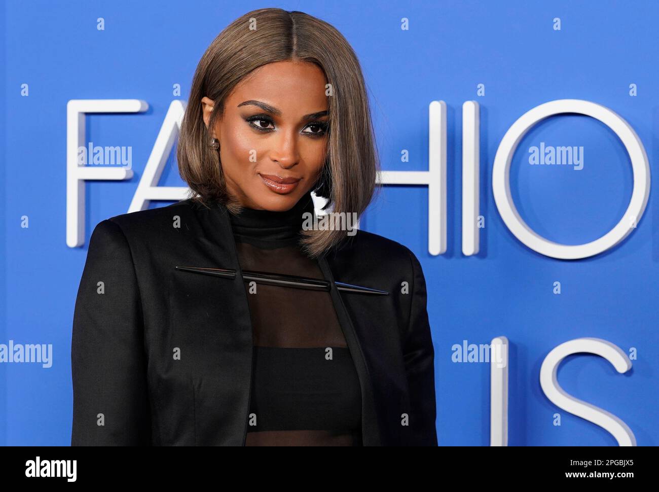 Ciara arrives at the Fashion Trust U.S. Awards on Tuesday, March 21 ...