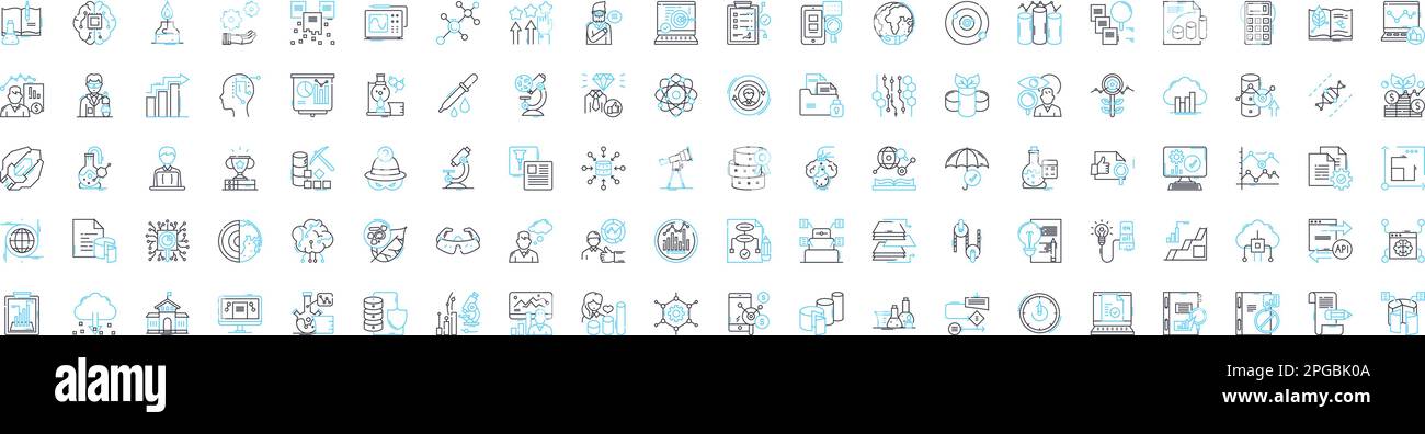 Research And Development Vector Line Icons Set Research Development
