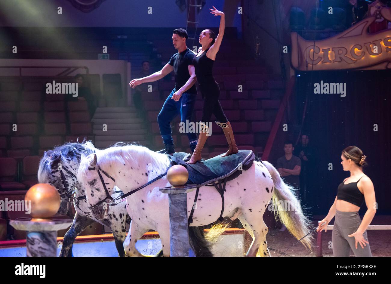 Munich, Germany. 21st Mar, 2023. Circus performer René Casselly, his ...