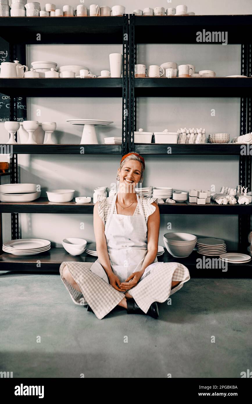 Can you tell how happy I am. Full length portrait of an attractive ...