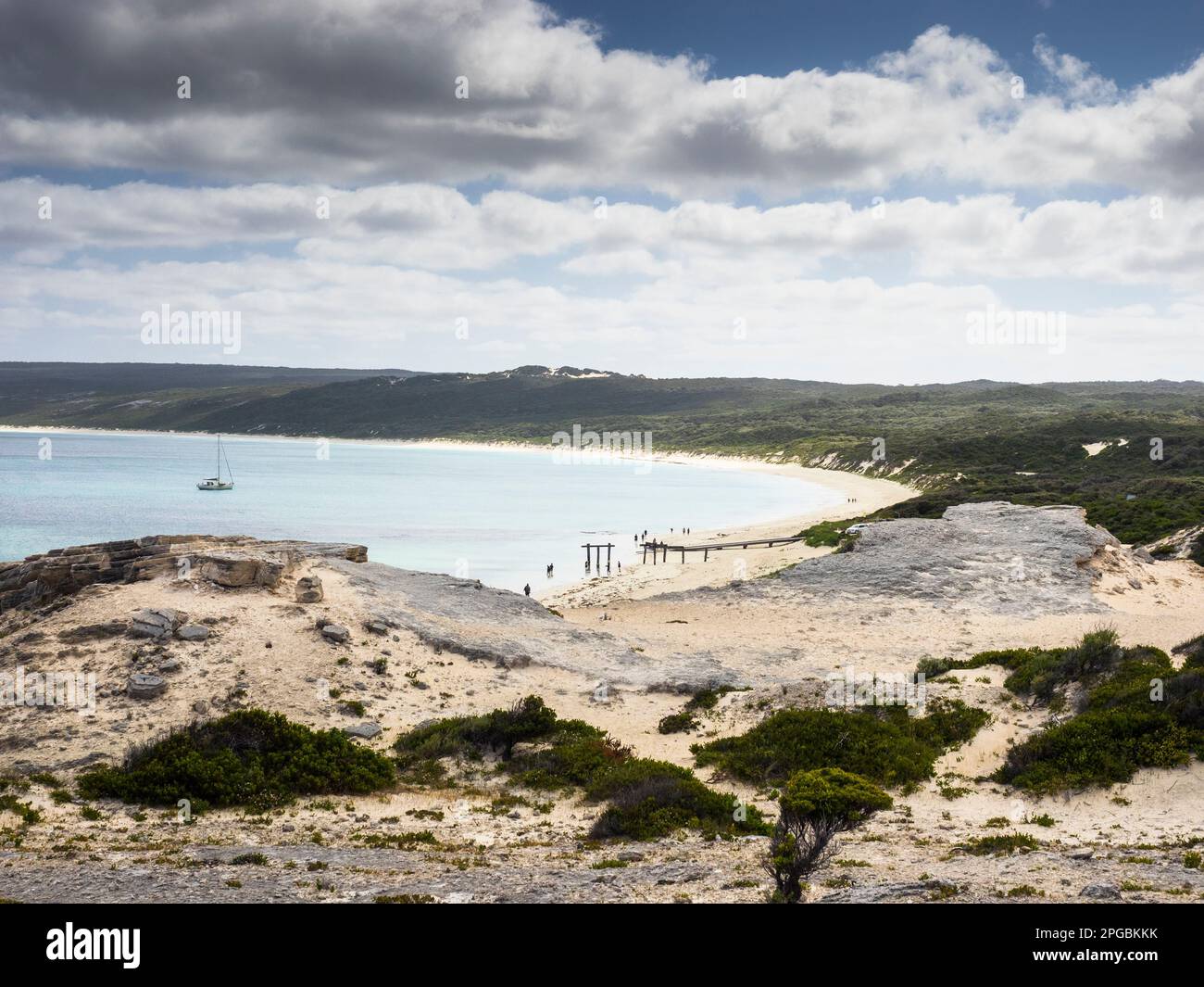 Hamelin Bay and the ruins of the old jetty, Leeuwin-Naturaliste ...
