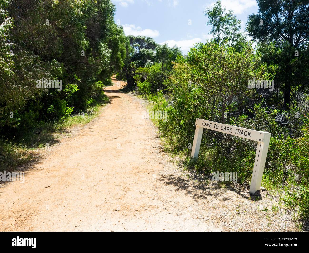The Cape to Cape track heading north from Cosy Corner, Leeuwin ...