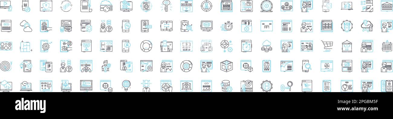 Online Trading Vector Line Icons Set Ecommerce Trading Investing