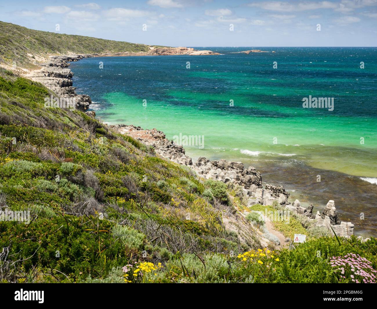 Limestone blowholes and Elephant Rock (in the distance) Cosy Corner ...