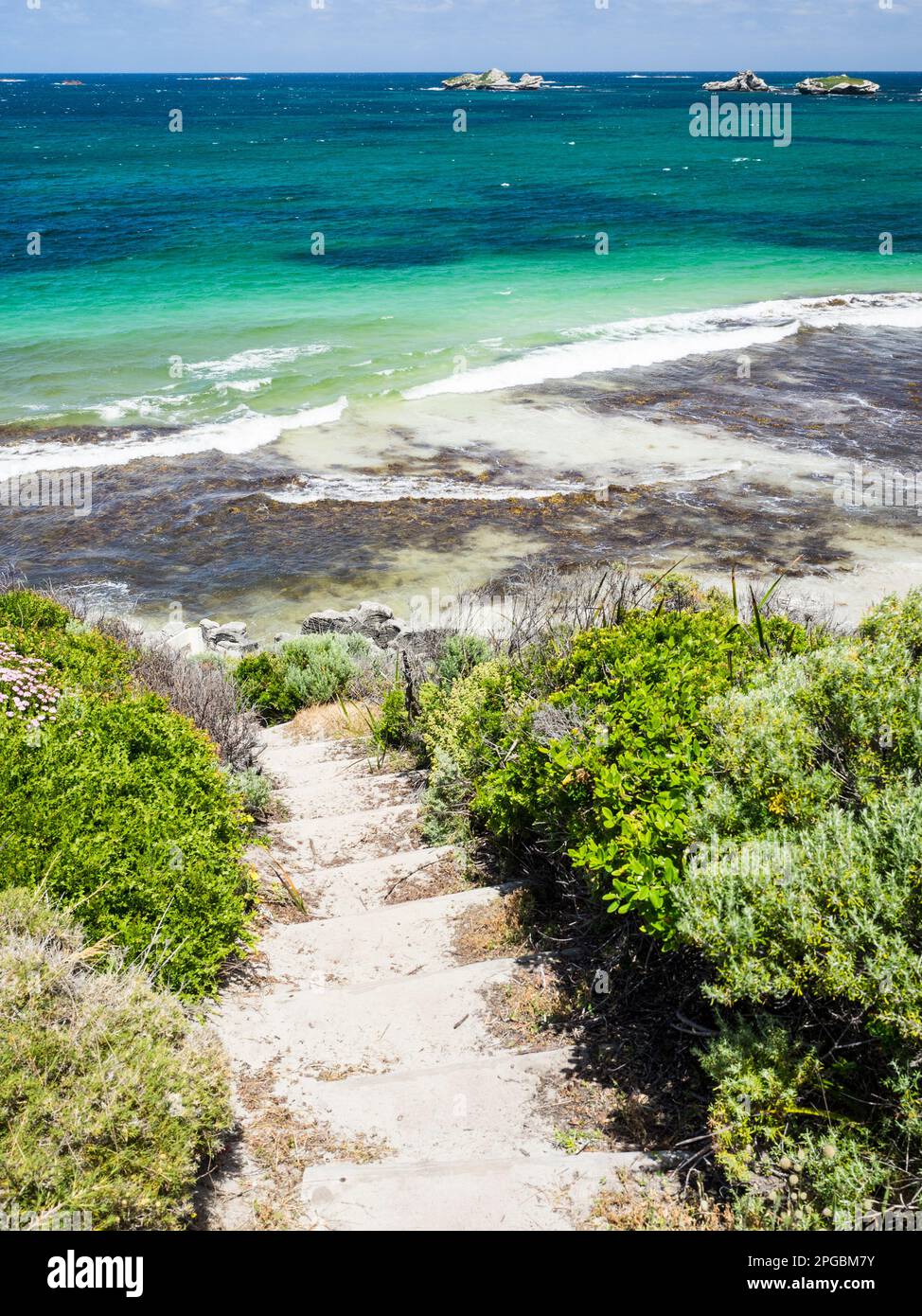 Steps on the Cape to Cape track leading to Cosy Corner Beach, Leeuwin ...