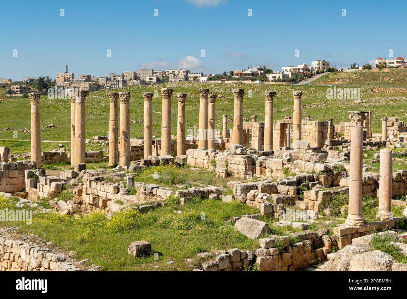 Jerash temple of artemis hi-res stock photography and images - Alamy