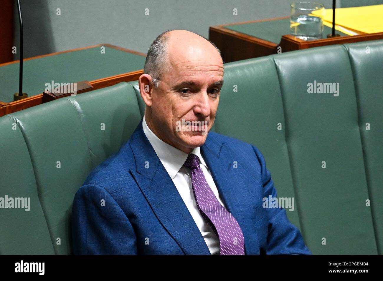 Shadow Assistant Treasurer Stuart Robert reacts during Question Time at ...