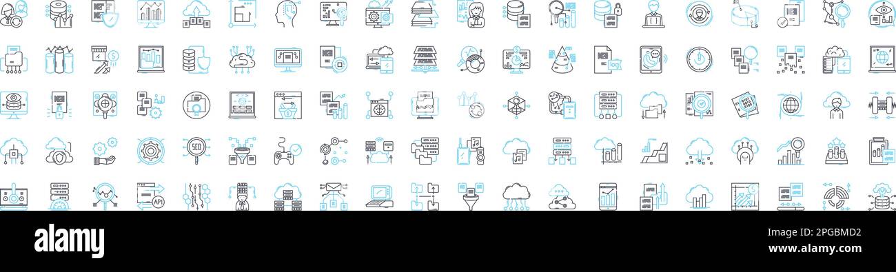 Customer data and analytics vector line icons set. customer, data ... Customer data and analytics vector line icons set. customer, data ...