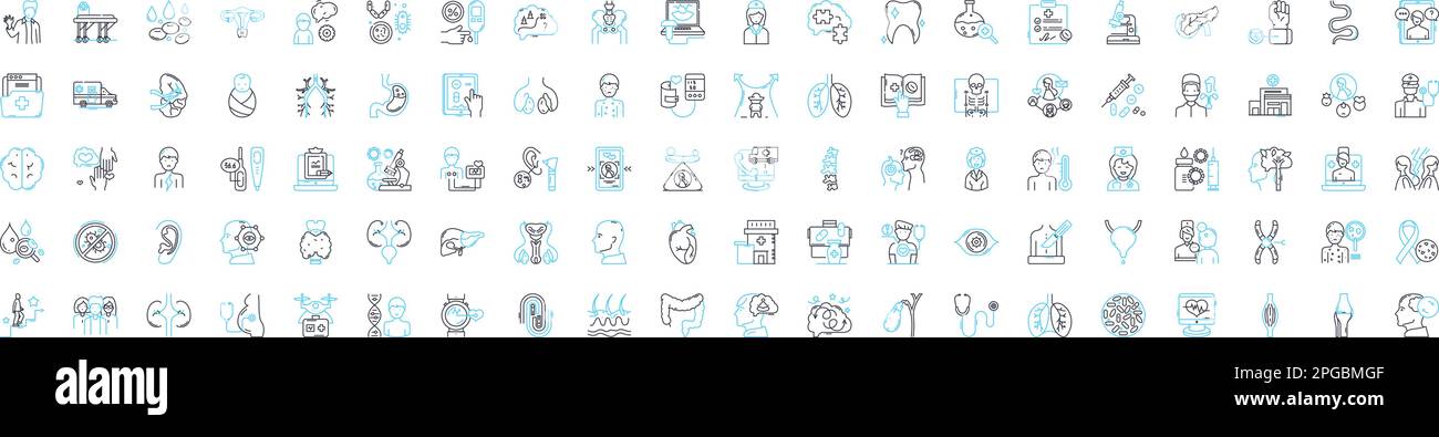 Family health vector line icons set. Family, Health, Wellbeing ...