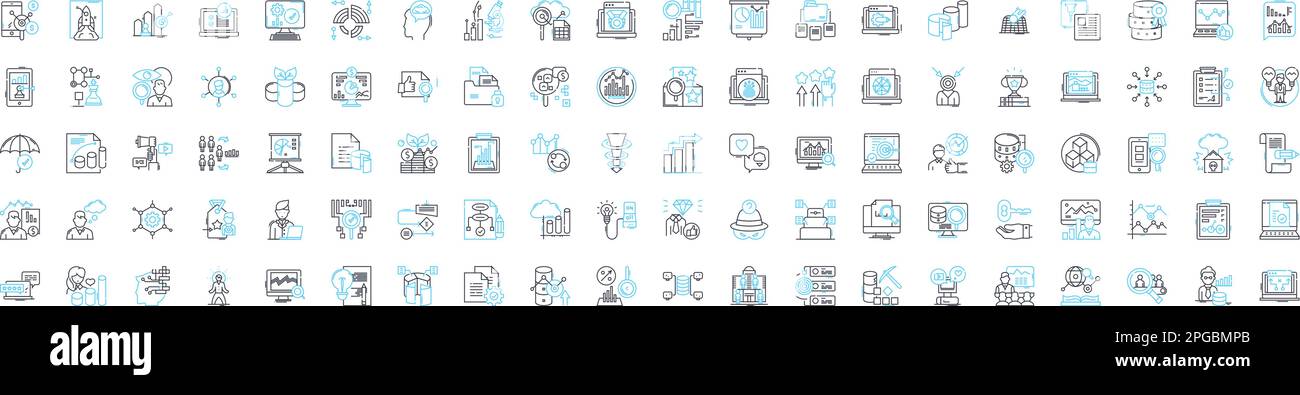 Search vector line icons set. Search, Find, Seek, Retrieve, Explore ...