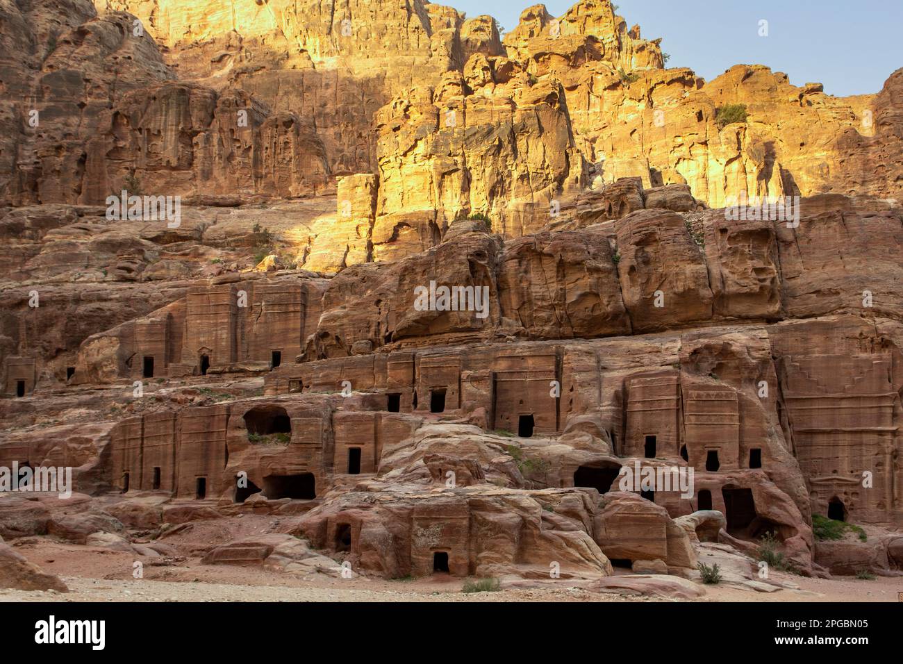 Tombs on the Street of Facades, Petra, Jordan Stock Photo - Alamy