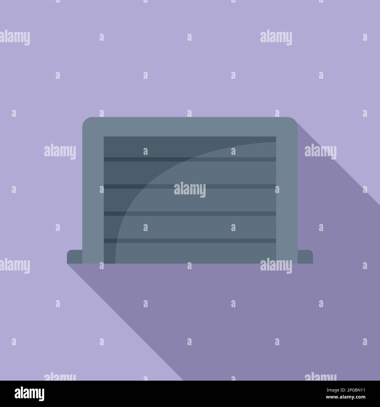 Access gate icon flat vector. Automatic entry. Parking control Stock ...