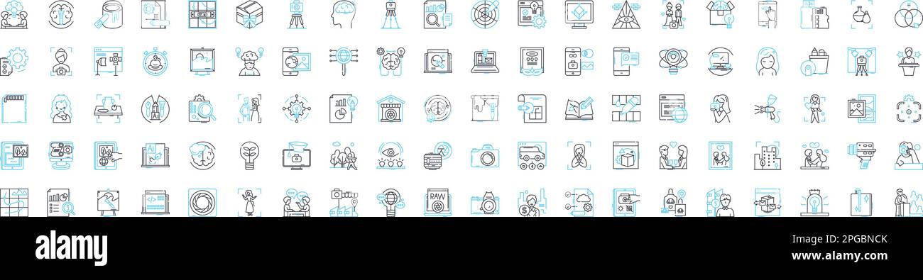 photography business vector line icons set. Photography, Business ...