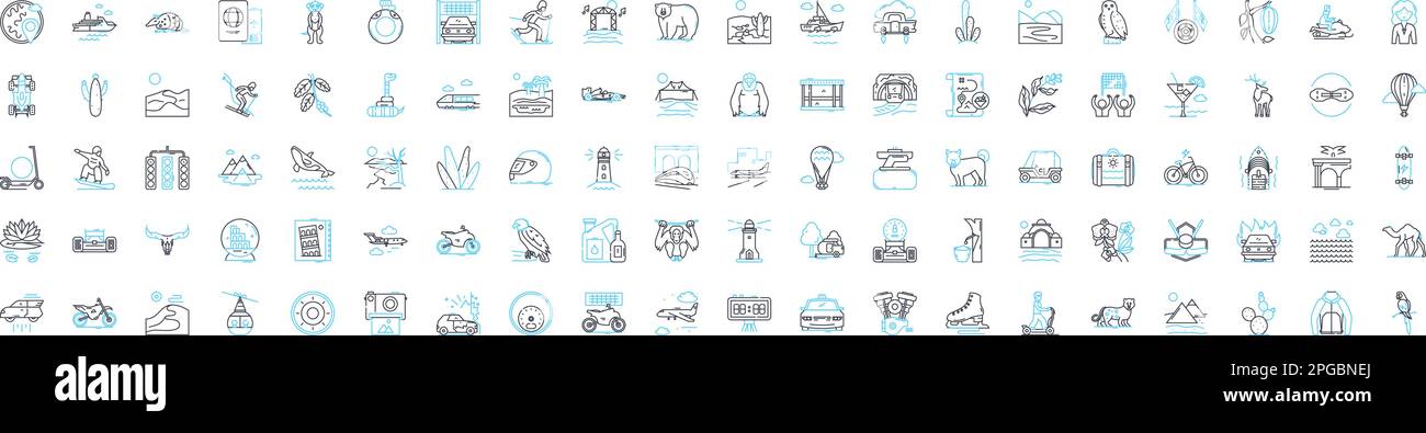 Wellness travel vector line icons set. Wellness, Travel, Health ...