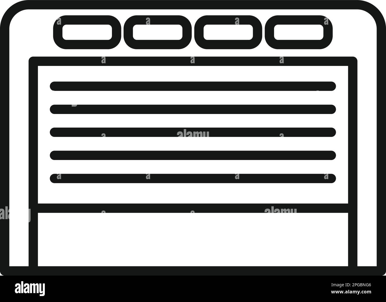 Home automatic door icon outline vector. House gate. Auto control Stock ...
