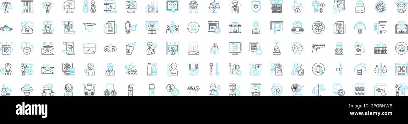 Corruption vector line icons set. Corrupt, Bribery, Misappropriation ...
