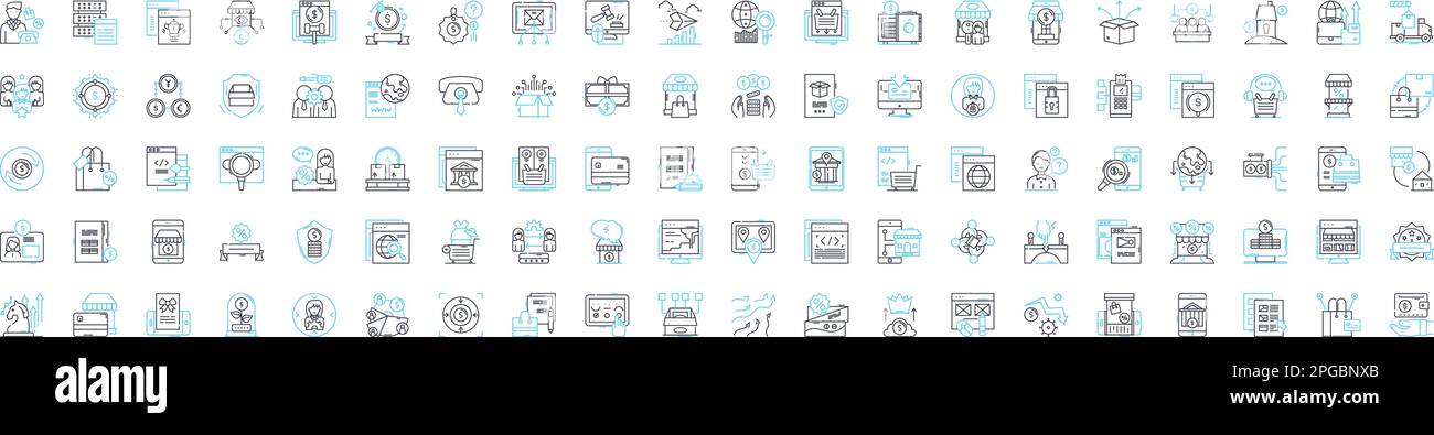 market goods vector line icons set. Goods, Market, Products, Supplies ...