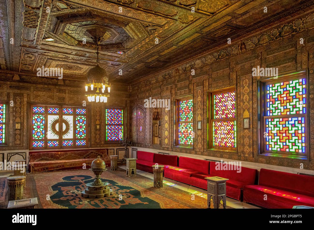 Meeting Room in Palace of Muhammad Ali, Cairo, Egypt Stock Photo - Alamy