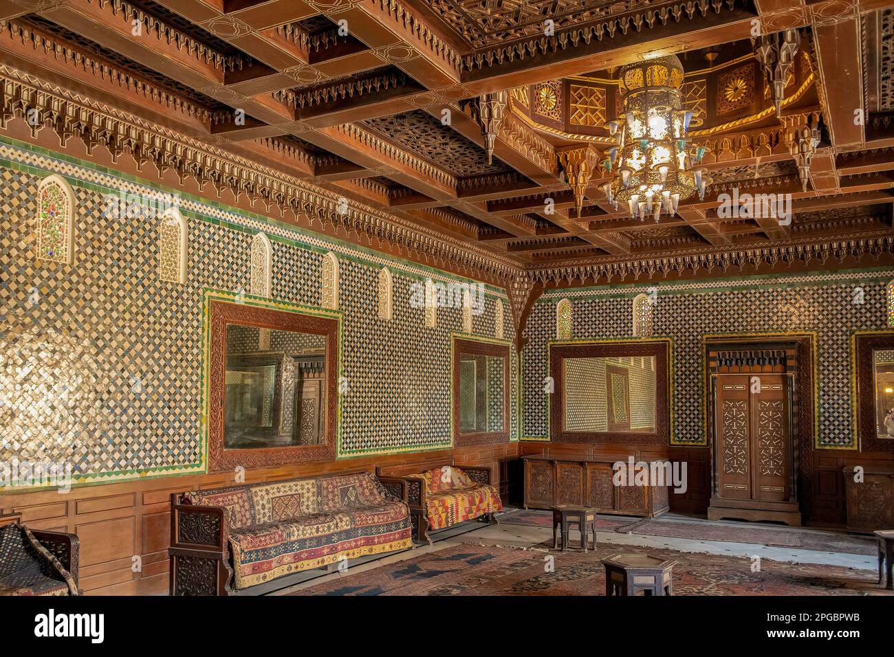 Meeting Room in Palace of Muhammad Ali, Cairo, Egypt Stock Photo - Alamy