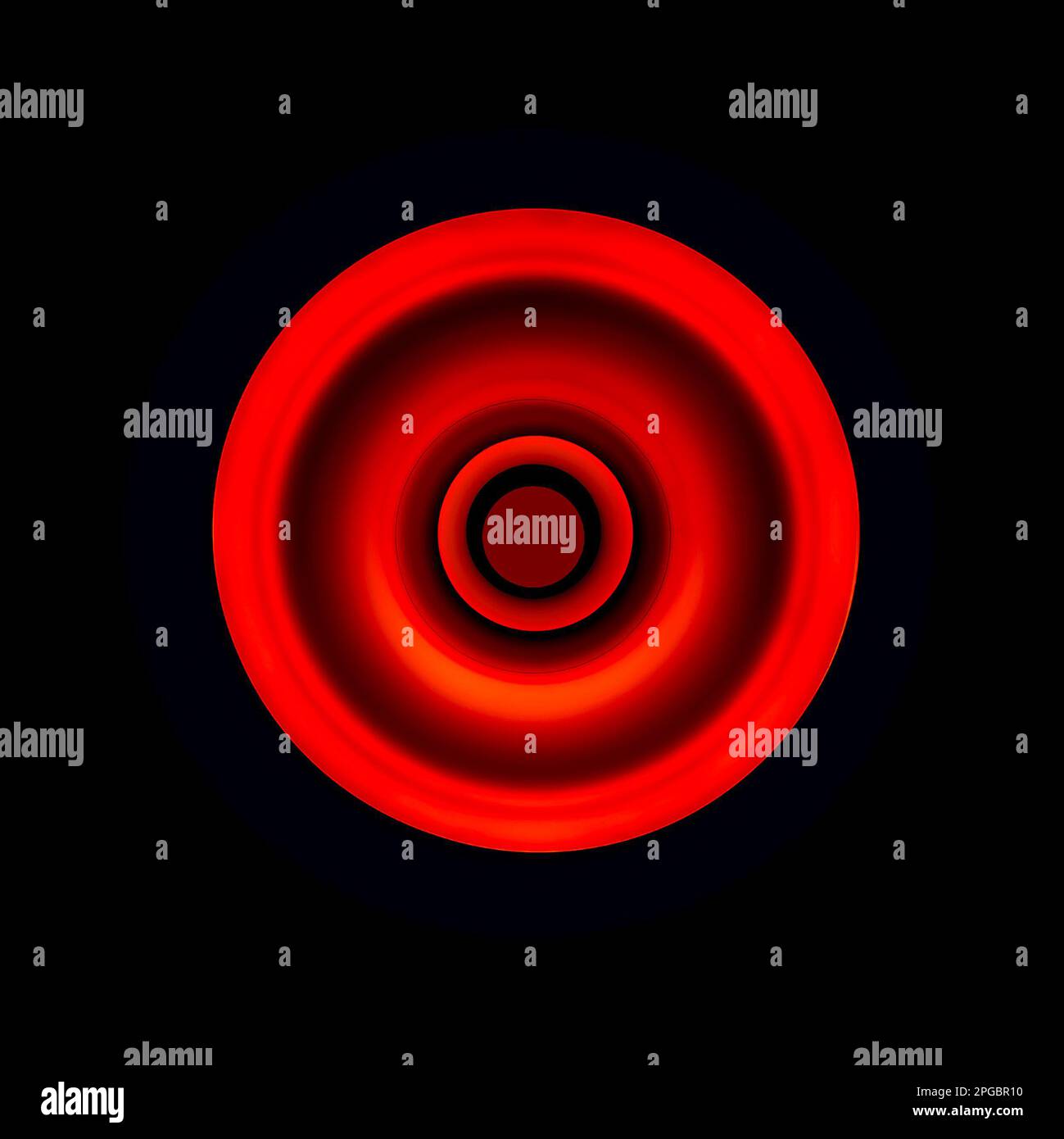 abstract red circles with shadows on black background Stock Photo - Alamy