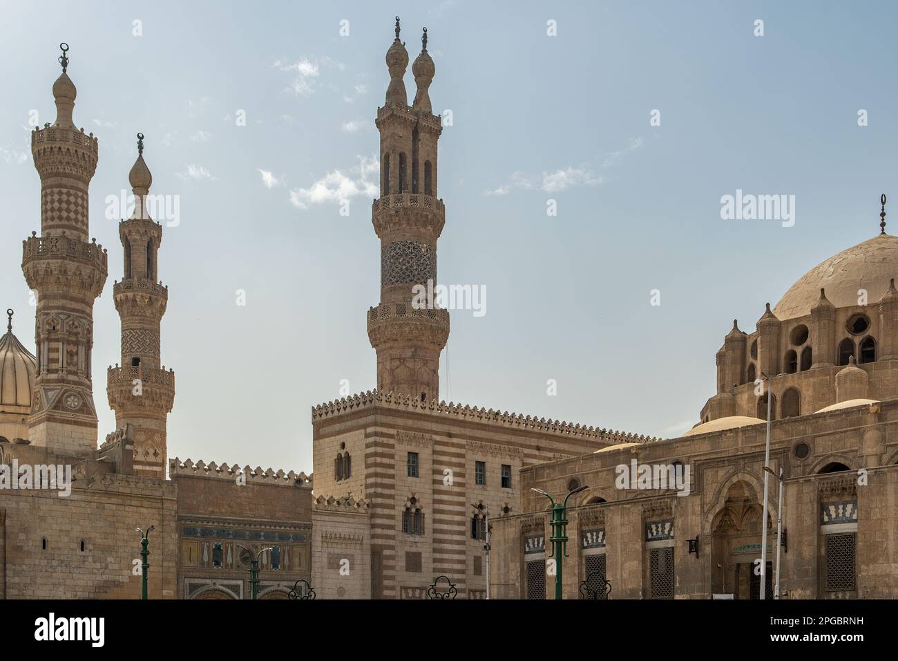 Minarets at Mosque of El Hussein, Cairo, Egypt Stock Photo - Alamy