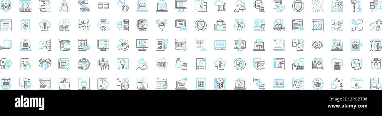 Cloud security vector line icons set. Cloud, security, infrastructure ... Cloud security vector line icons set. Cloud, security, infrastructure ...
