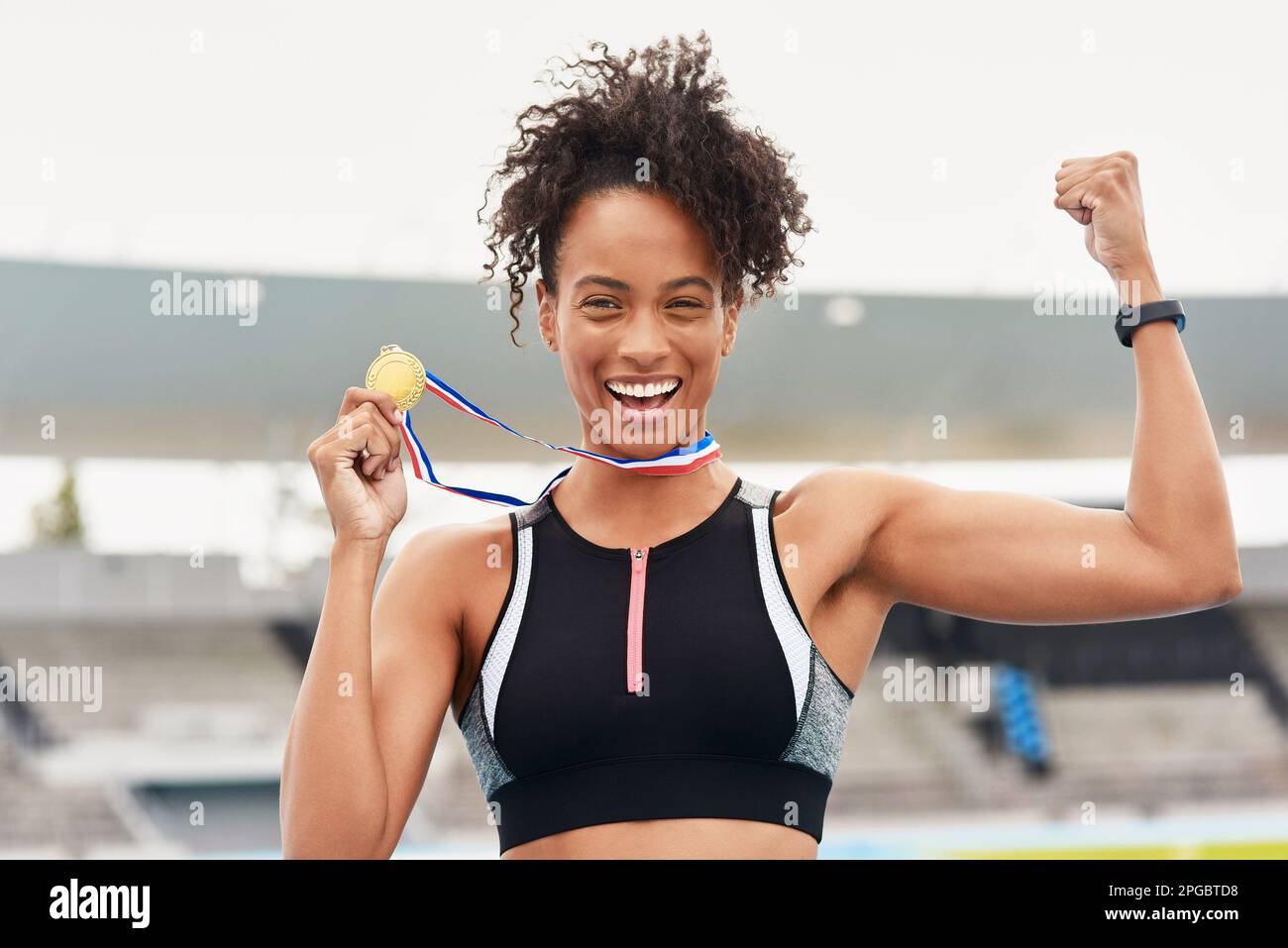 Im number one. Cropped portrait of an attractive young female athlete ...