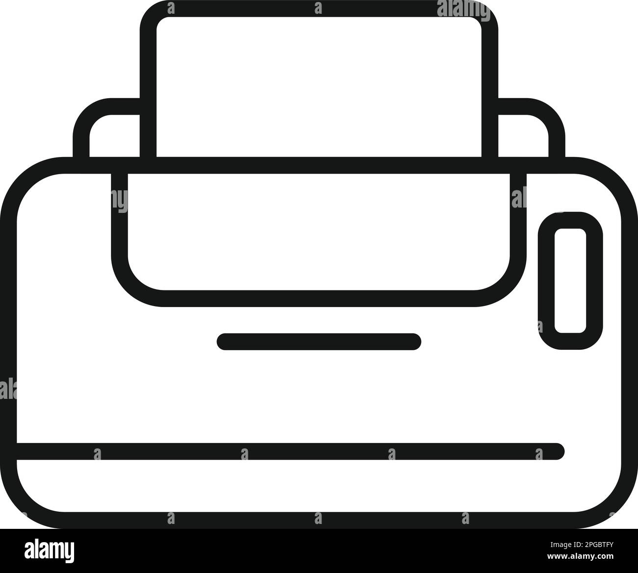 Print color icon outline vector. Digital printer. Copy paper Stock ...