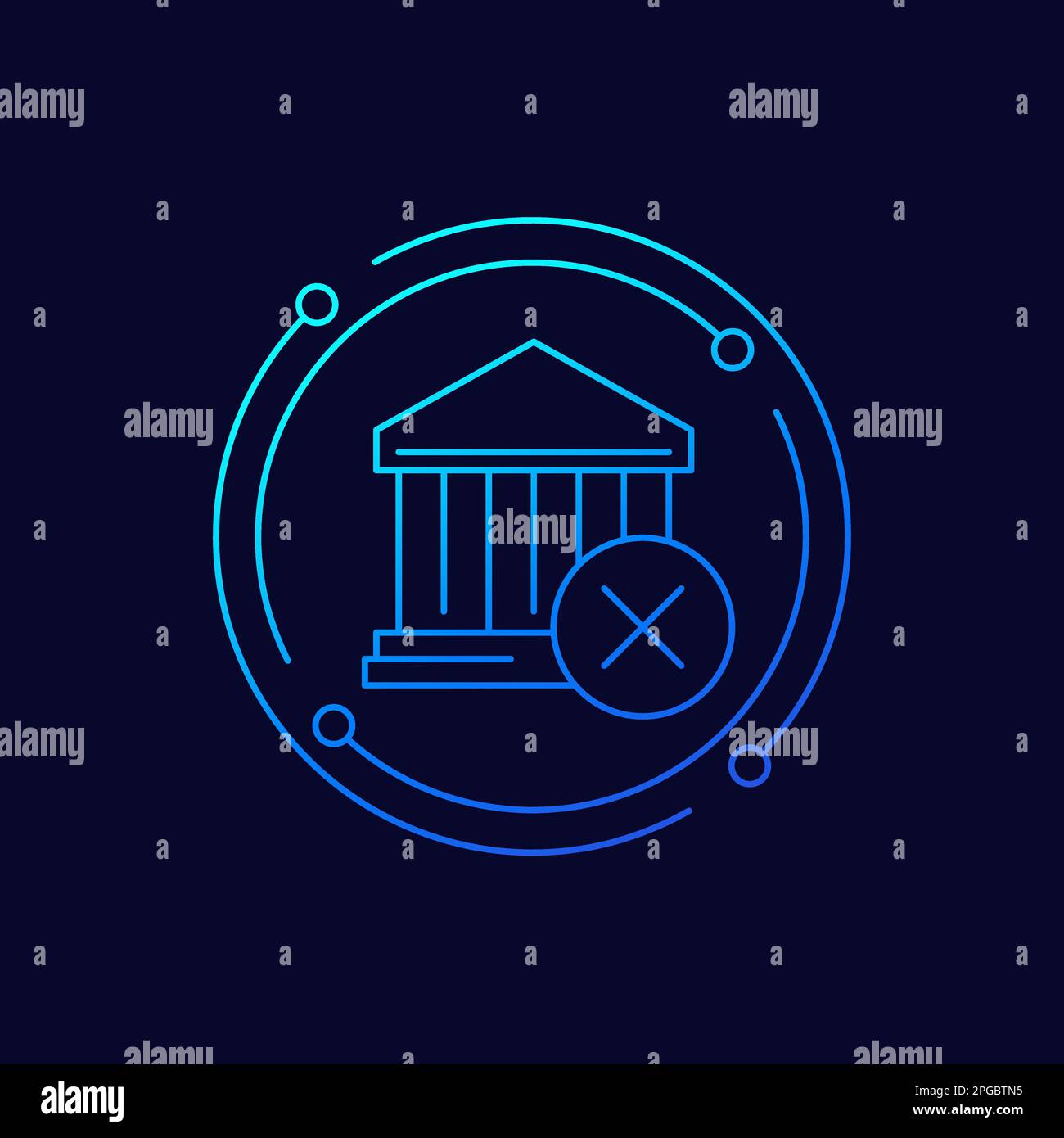 Bank fraud line icon Stock Vector Images - Alamy