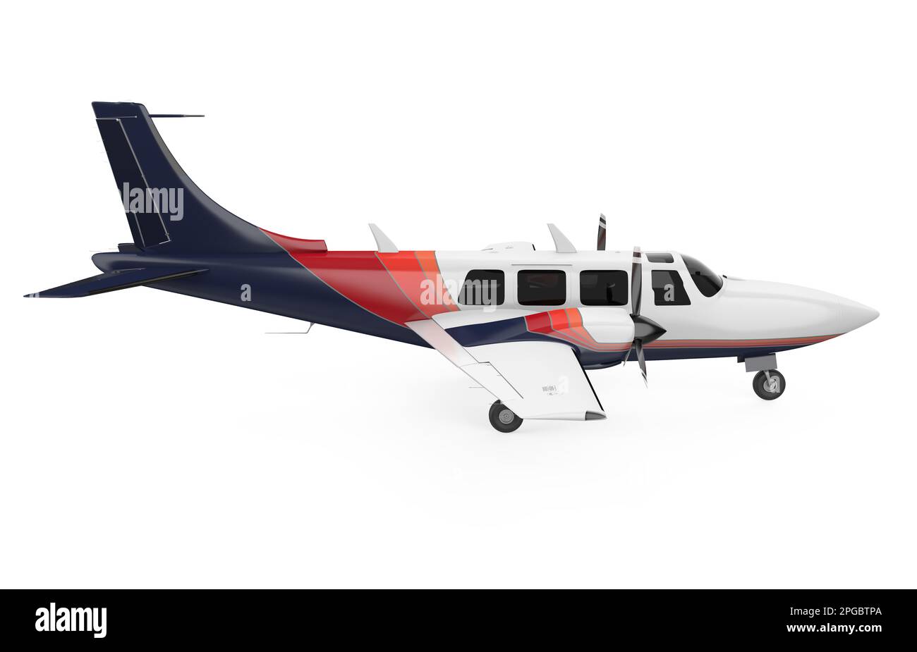 Small Airplane Isolated Stock Photo - Alamy