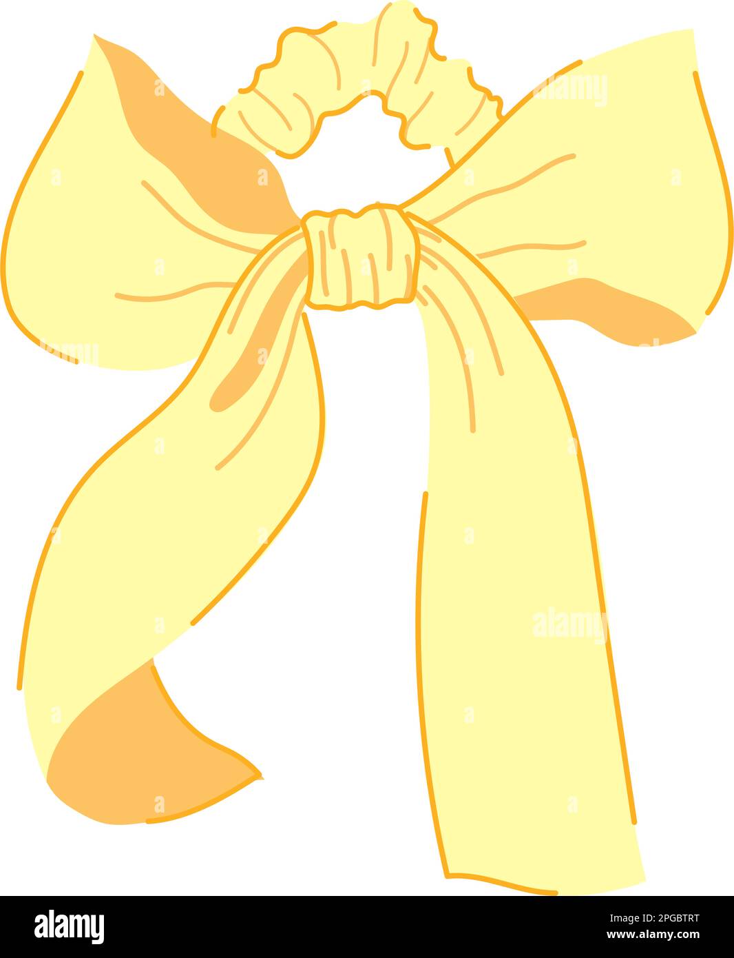 style hair scrunchies cartoon vector illustration Stock Vector Image ...