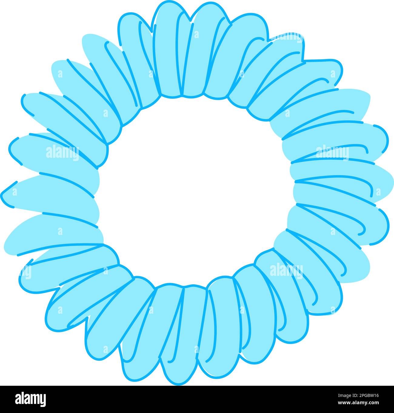 elastic hair scrunchies cartoon vector illustration Stock Vector Image ...