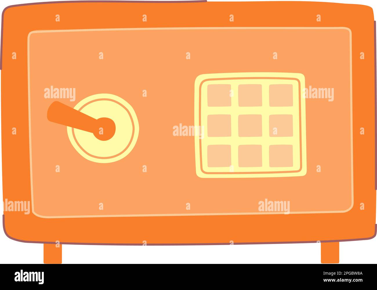 protection safe cartoon vector illustration Stock Vector Image & Art ...